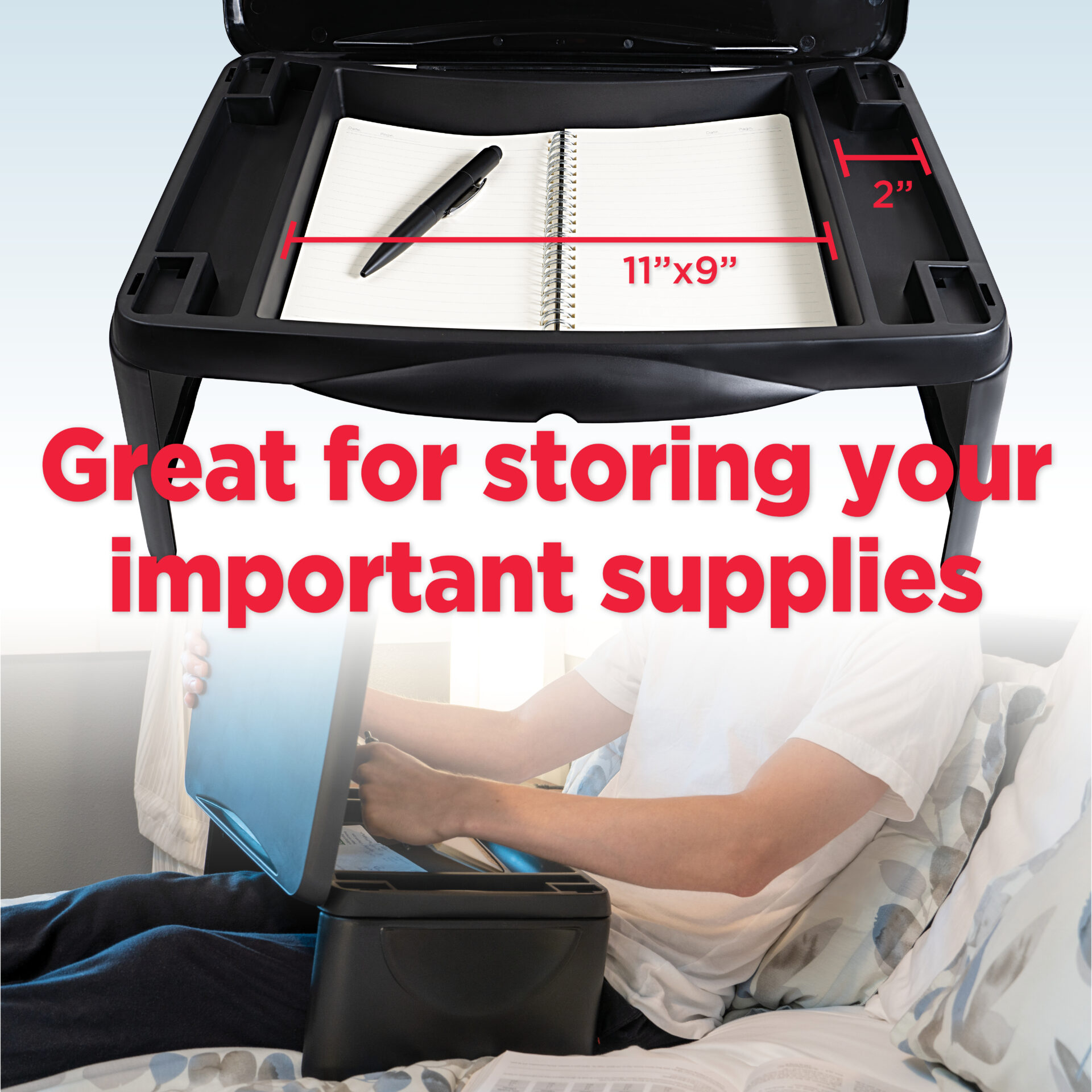 Stay Productive With This Foldable Laptop Desk (Including Extras ...