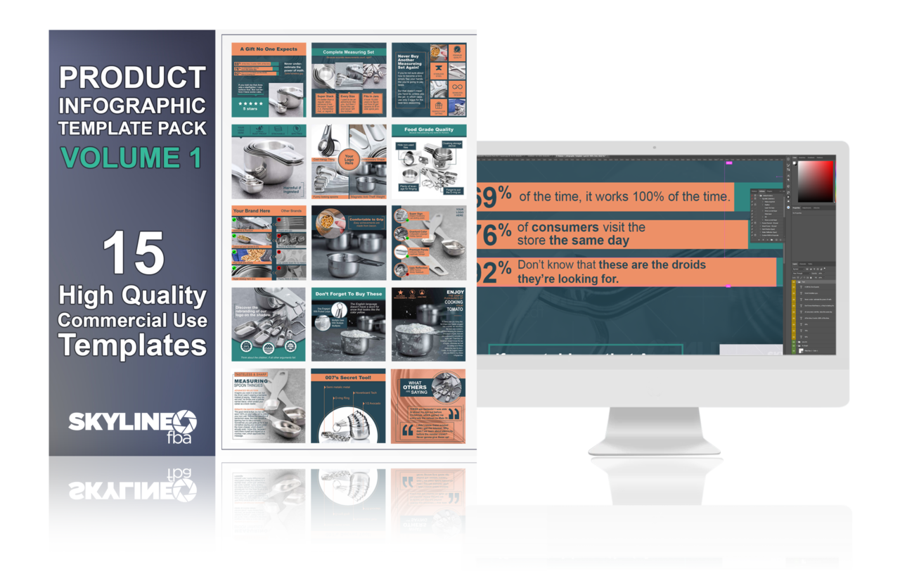 Product Infographic Template Pack By Skyline FBA | Skyline FBA